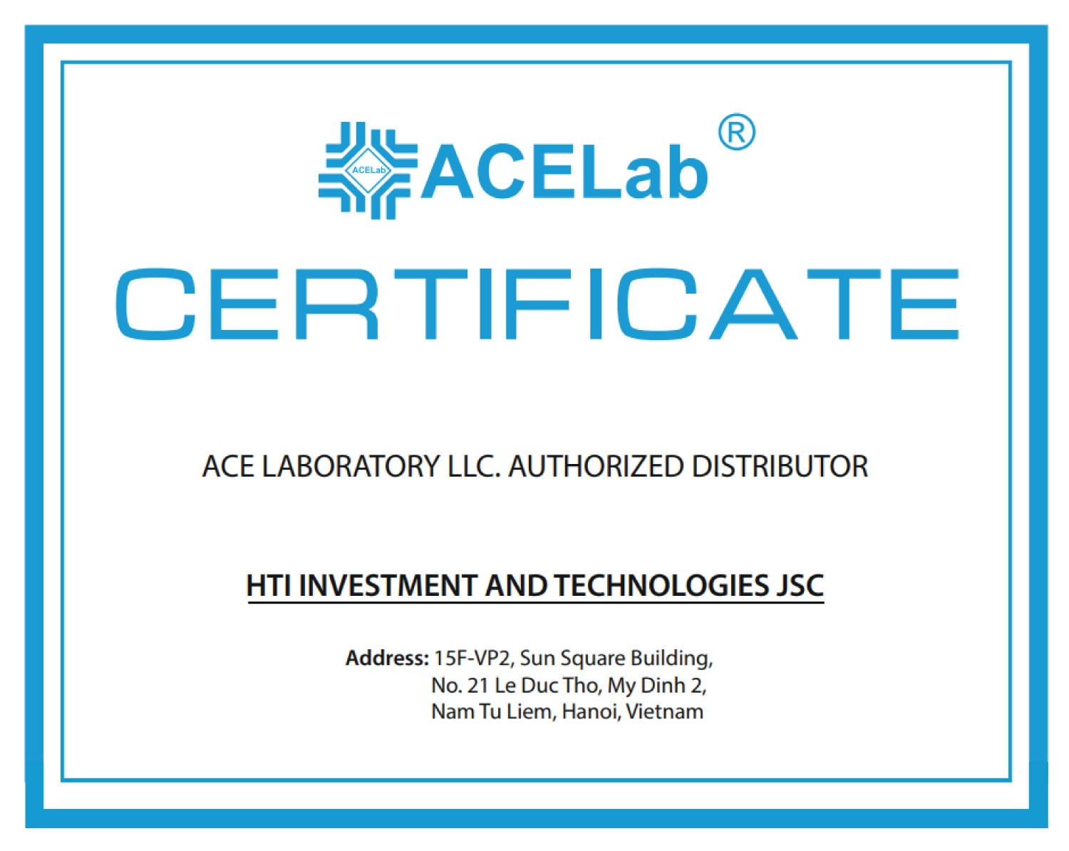 HTI Group chính thức trở thành nhà phân phối độc quyền các sản phẩm của ACELab tại Việt Nam ...
