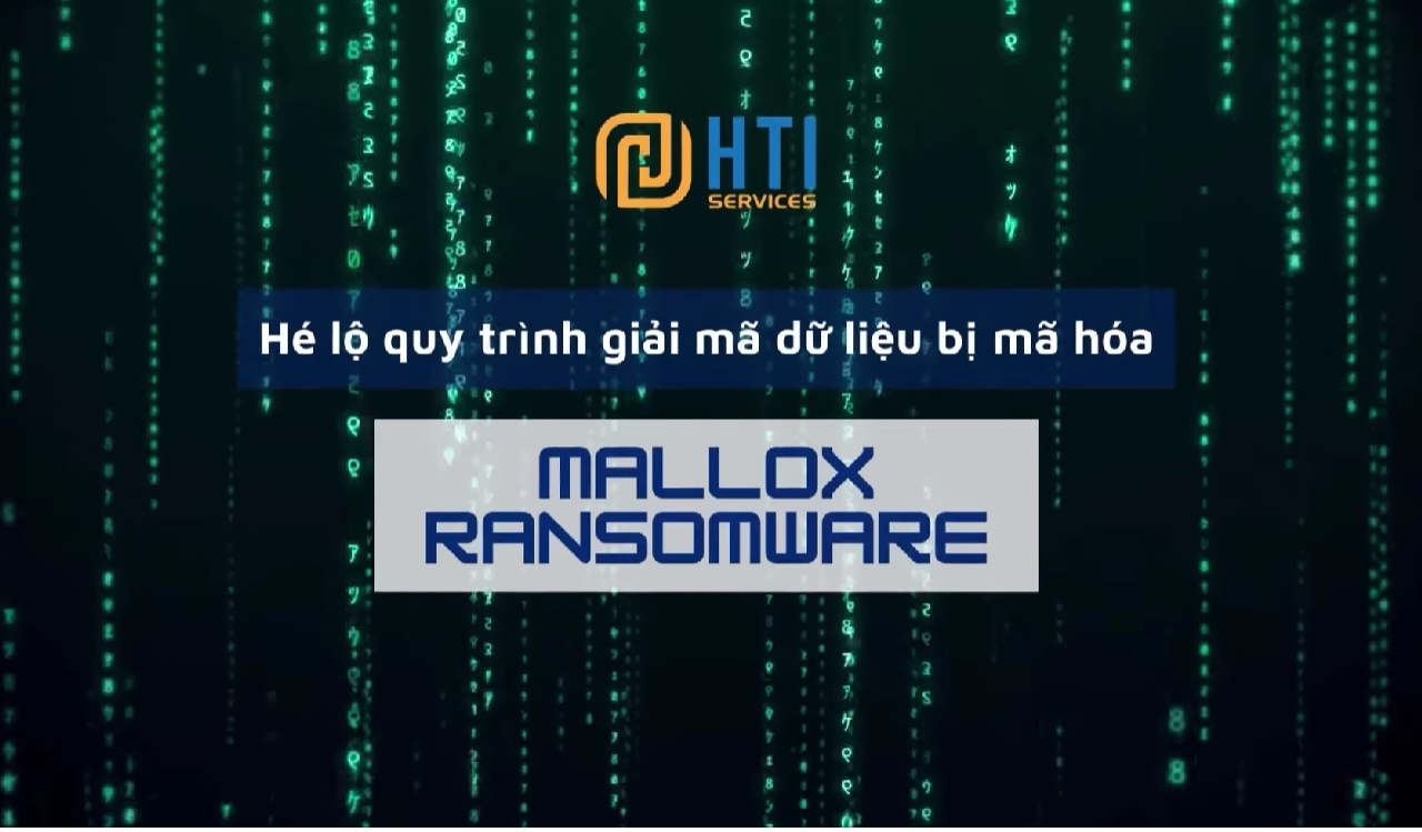 Quy trình giải mã dữ liệu bị mã hóa - Mallox Ransomware - HTI Services